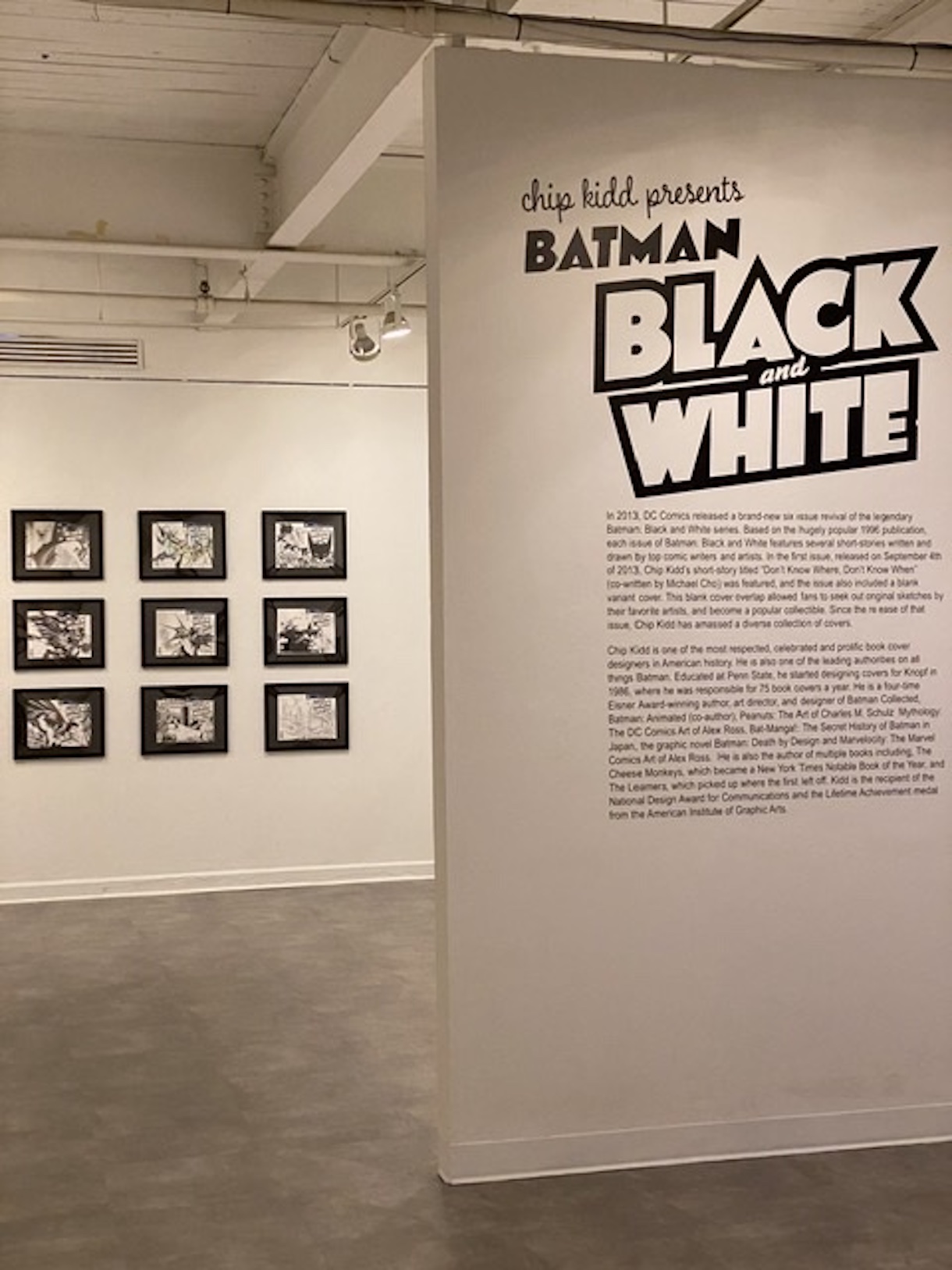 Chip Kidd presents Batman Black & White | MICA